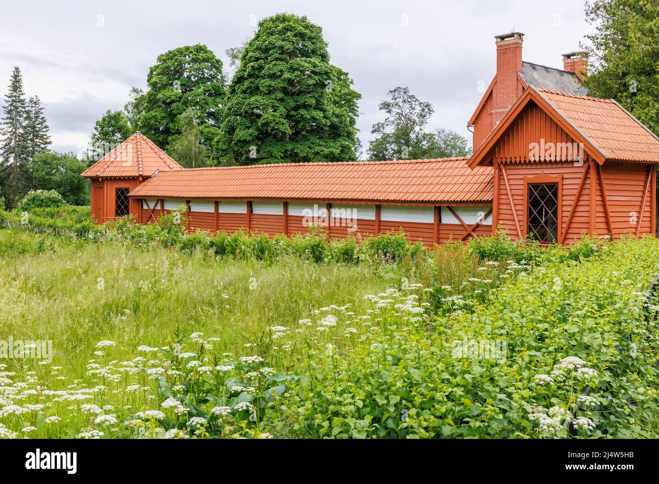 Old kegel house at Ryfors in Sweden Stock Photo - Alamy