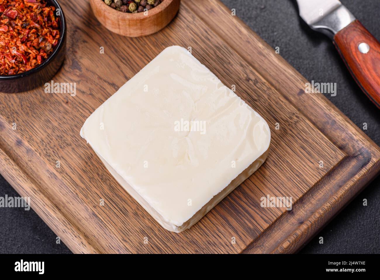 Mozzarella block hi-res stock photography and images - Alamy