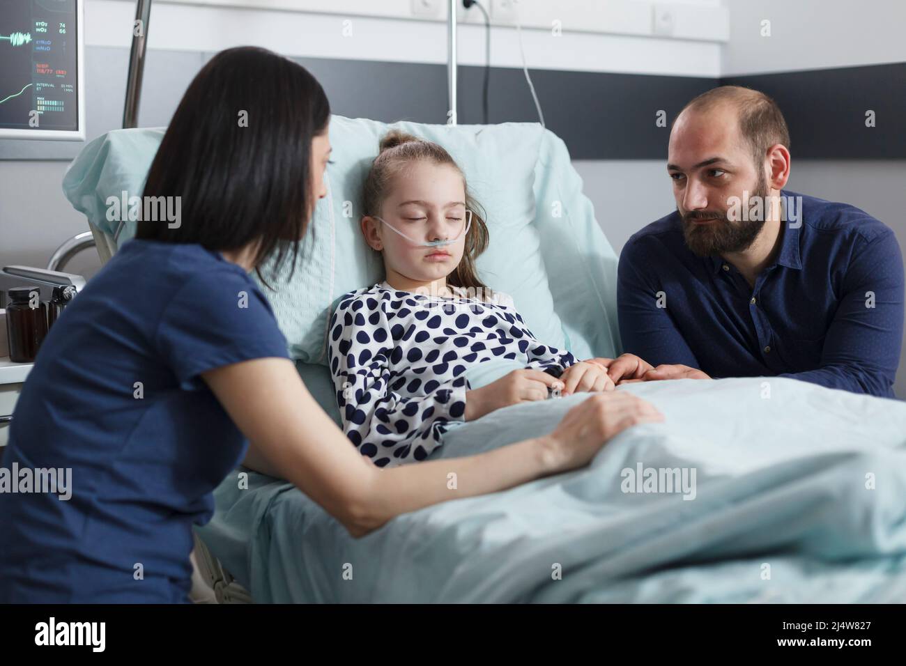 Worried Parents In Hospital