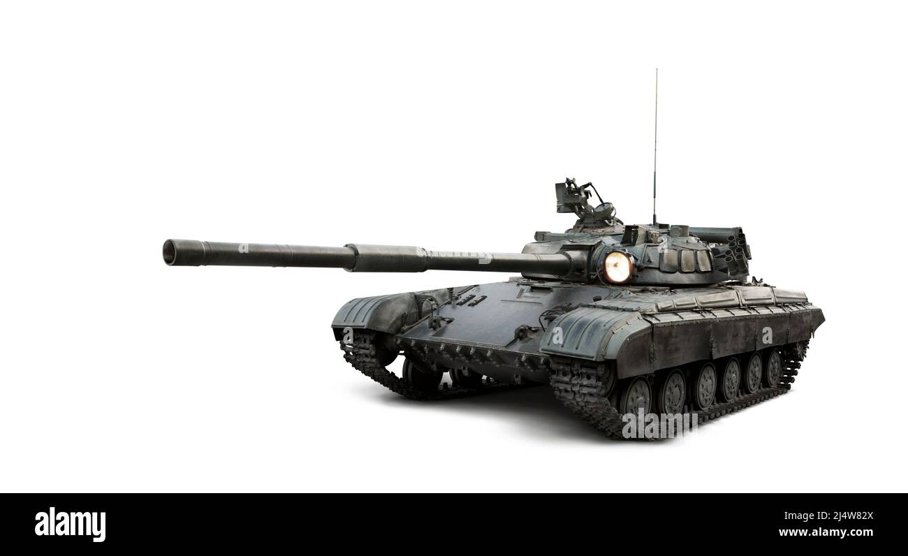Ukainian heavy armored tank on an isolated background Stock Photo - Alamy
