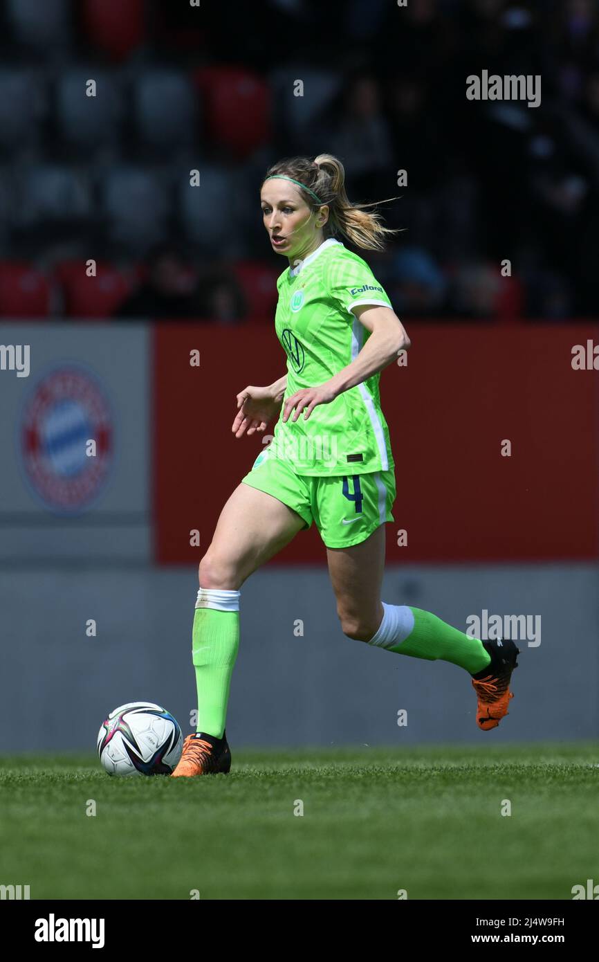 Munich, Germany. 17th Apr, 2022. Soccer, Women: DFB Cup, Bayern Munich ...