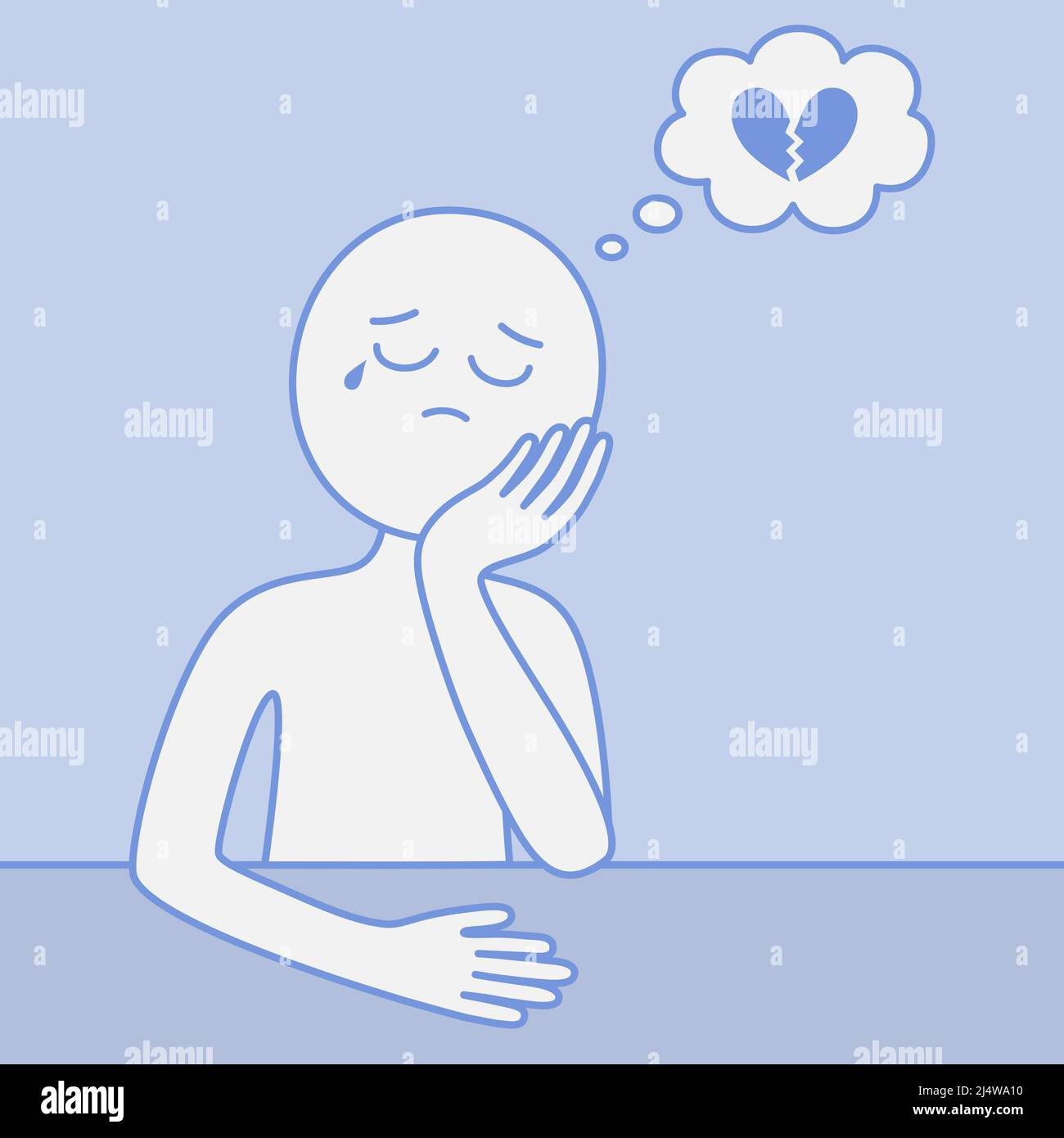 Depression. Sadness. Crying. Heartbroken. Anxiety Stock Photo - Alamy