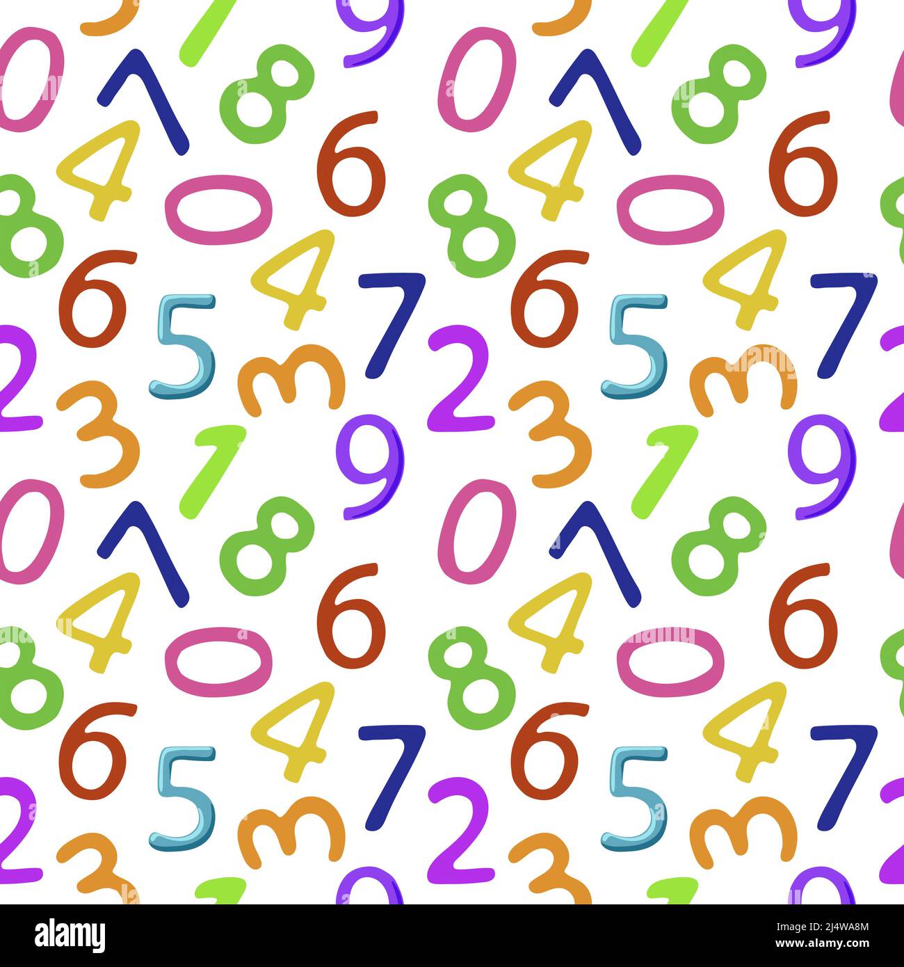 Arabic numerals vector vectors hi-res stock photography and images - Alamy