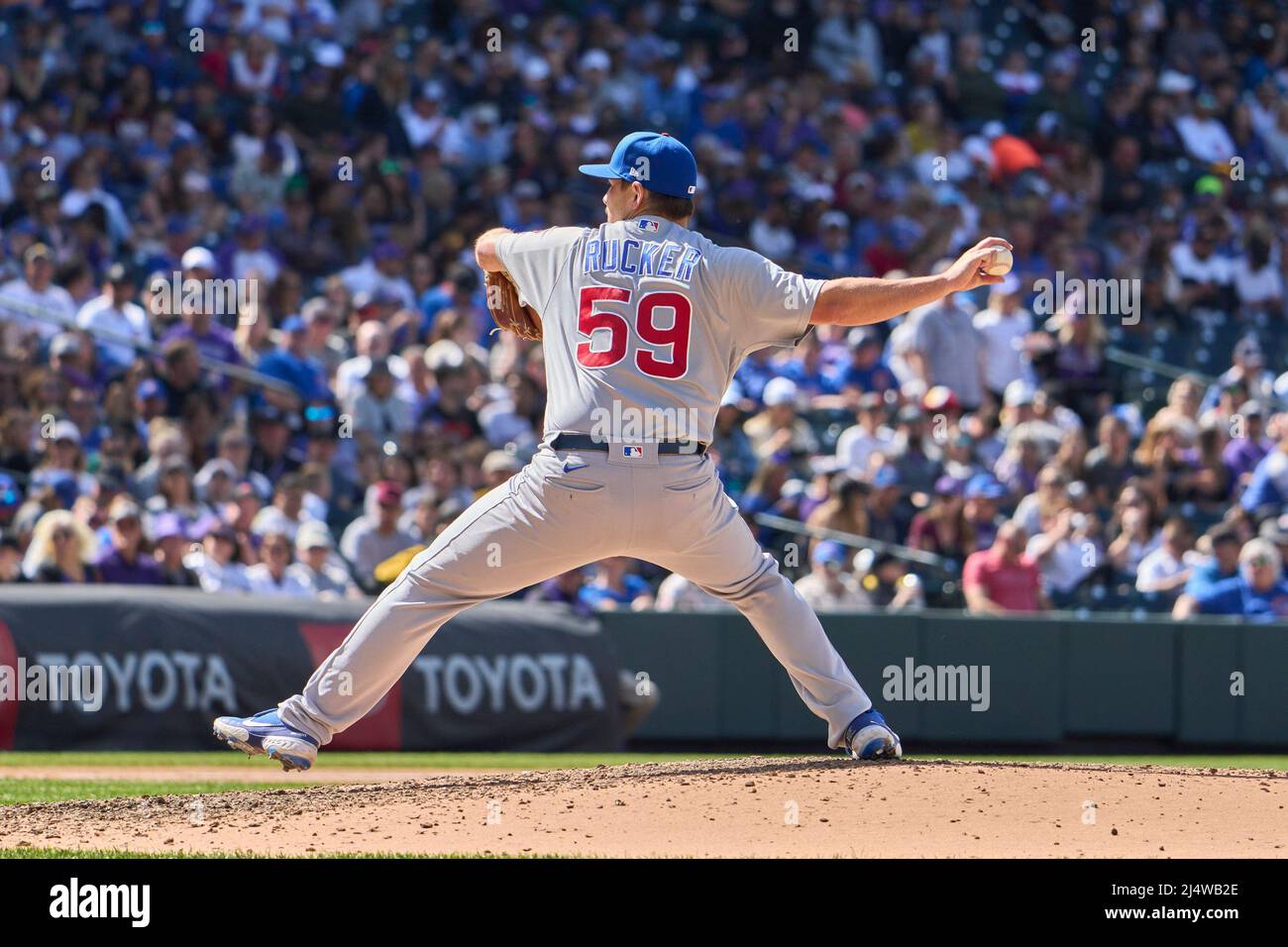 Denver CO, USA. 17th Apr, 2026. Chicago pitcher .Michael Rucker (59 ...
