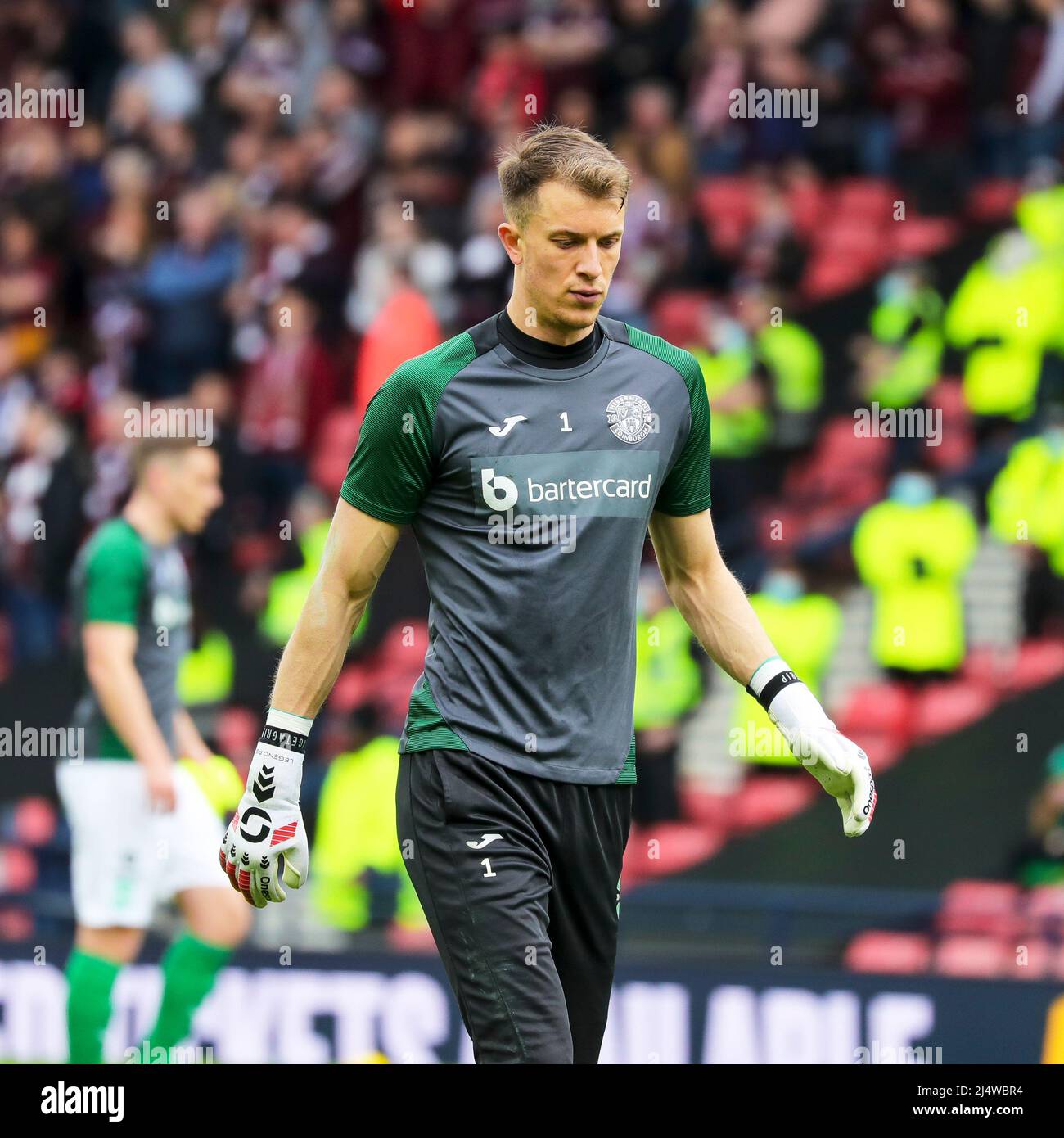Matthew Macey, goalkeeper for Hibernian football club, Scotland in the ...