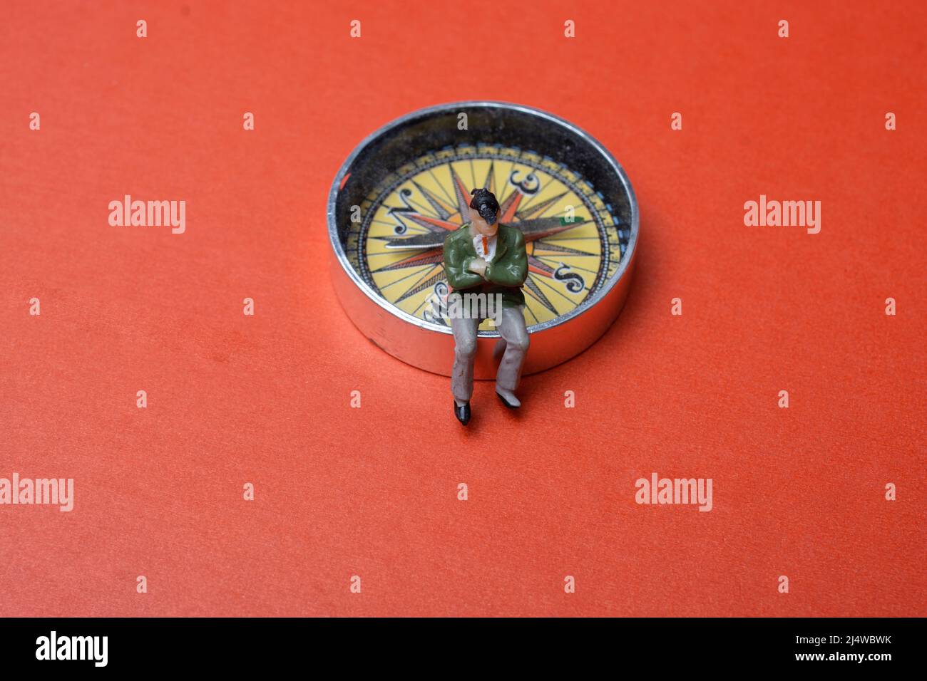 Magnetic compass tool as a concept of traveling and and finding your ...