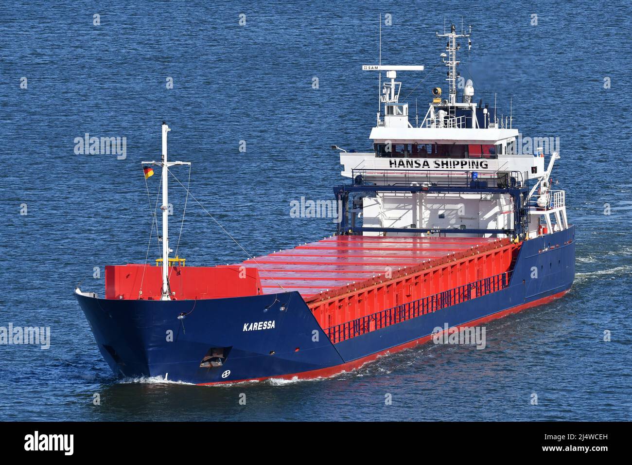 General Cargo Ship KARESSA Stock Photo - Alamy