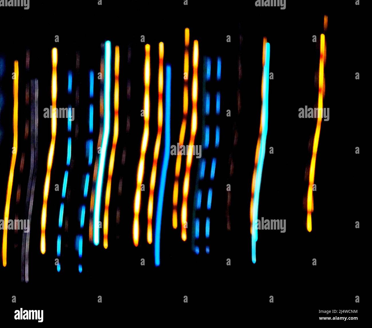 Colorful light trails with motion effect. Abstract background. Shows ...