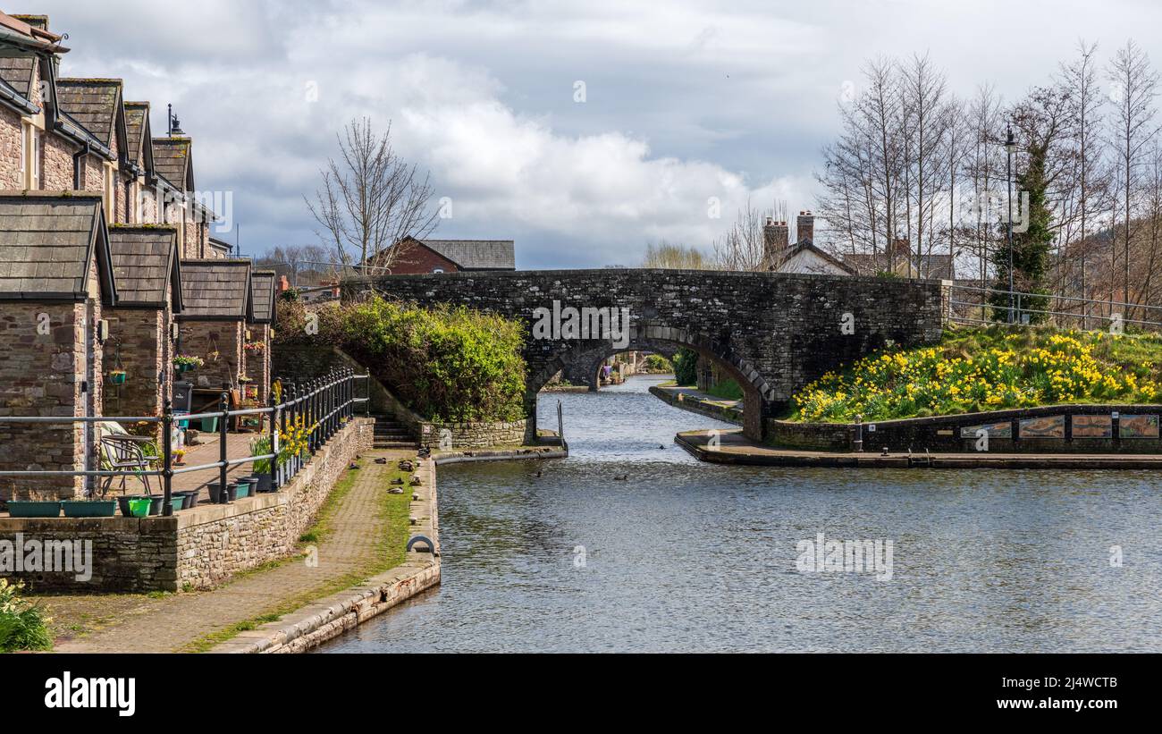 Brecon Canal Basin, Powys, Wales Stock Photo - Alamy