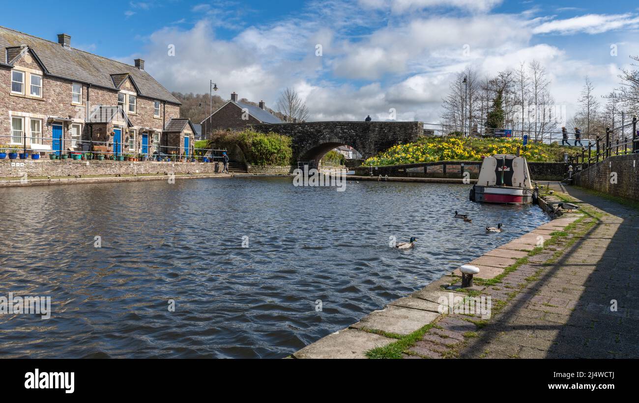 Brecon Canal Basin, Powys, Wales Stock Photo - Alamy