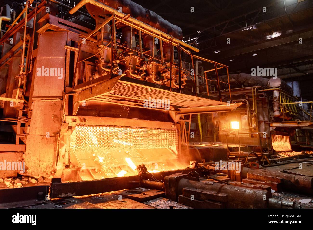 Furnace for heating metal forgings and ingots Stock Photo - Alamy