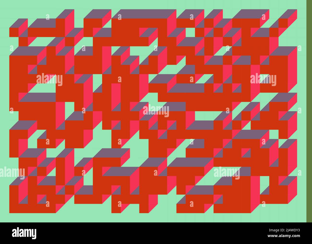 Implementation of Edward Zajec’s “Il Cubo” generative art background ...