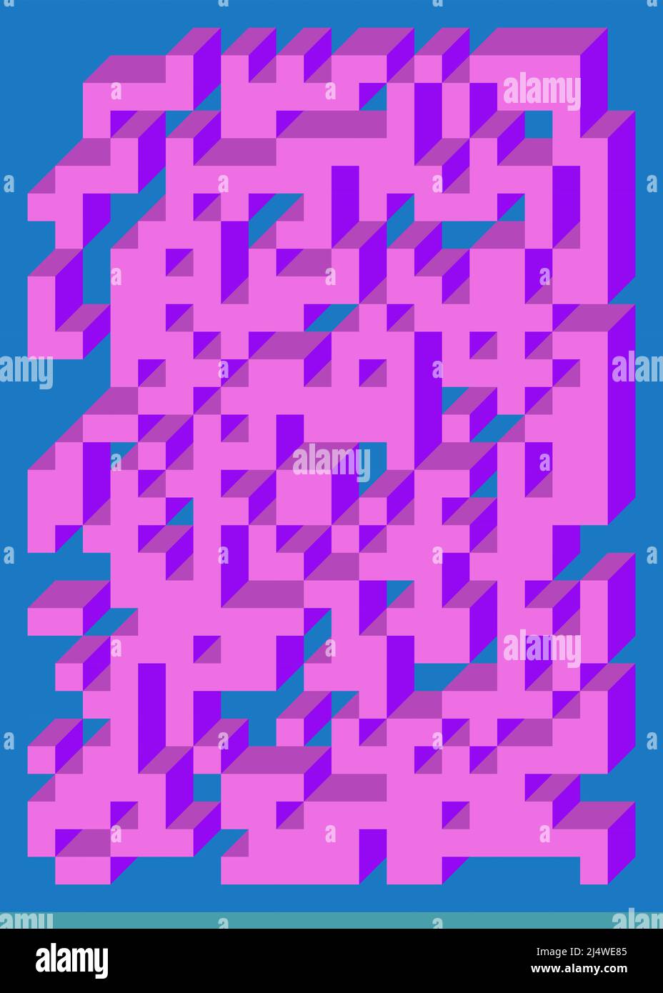 Implementation of Edward Zajec’s “Il Cubo” generative art background ...