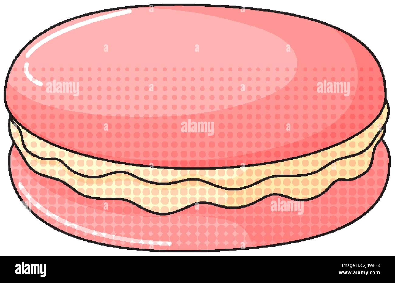 Pink macaron clipart hi-res stock photography and images - Alamy