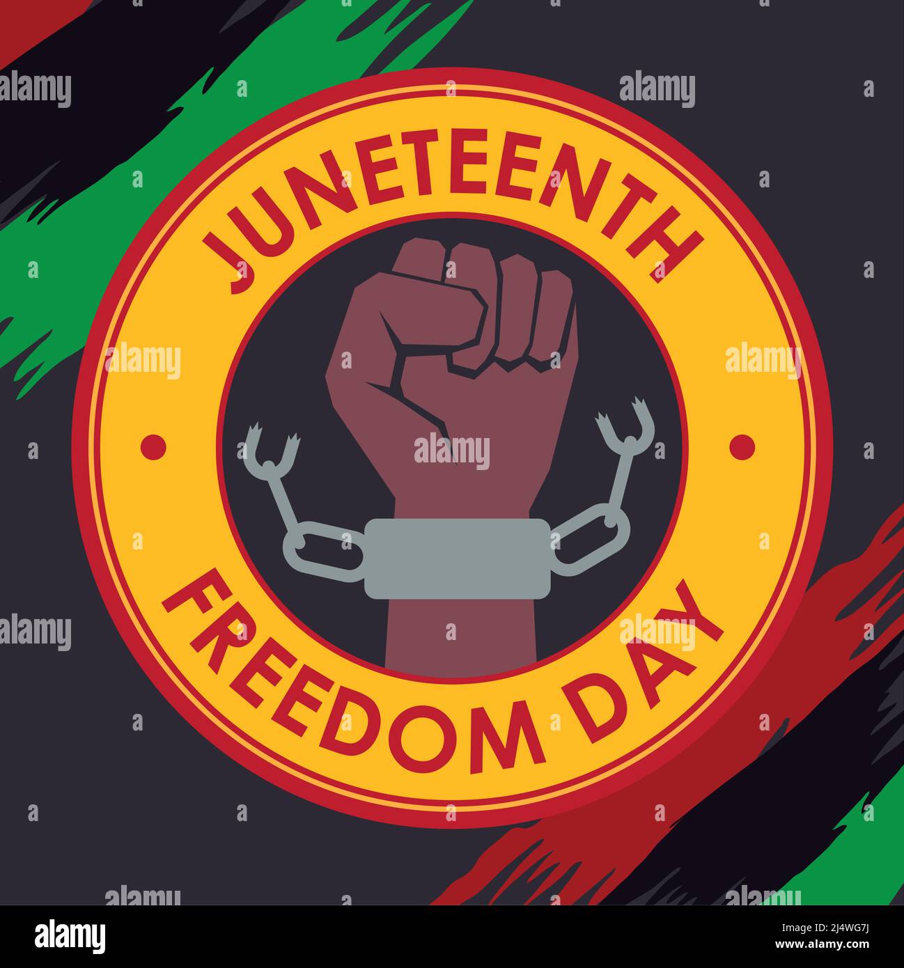 Juneteenth lettering emblem Stock Vector Image & Art - Alamy