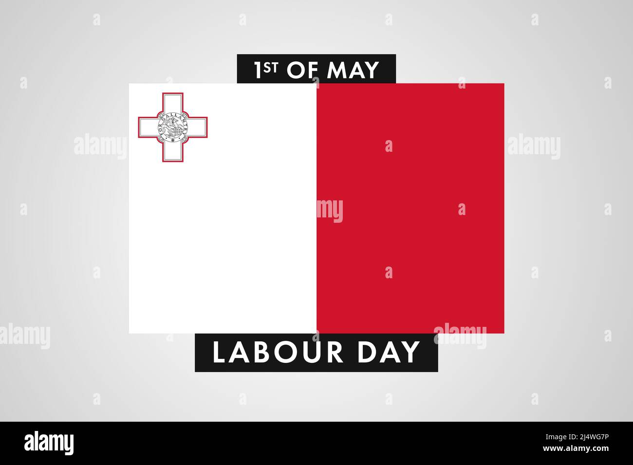 Malta Labor Day. International World Workers Day of Malta background ...