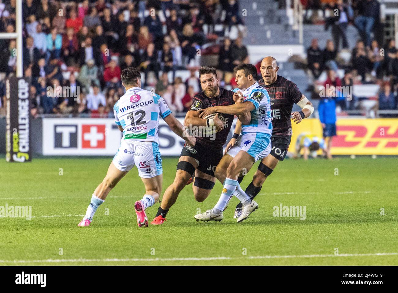 Facundo Isa (RCT) during the Challenge Cup game between Toulon and ...