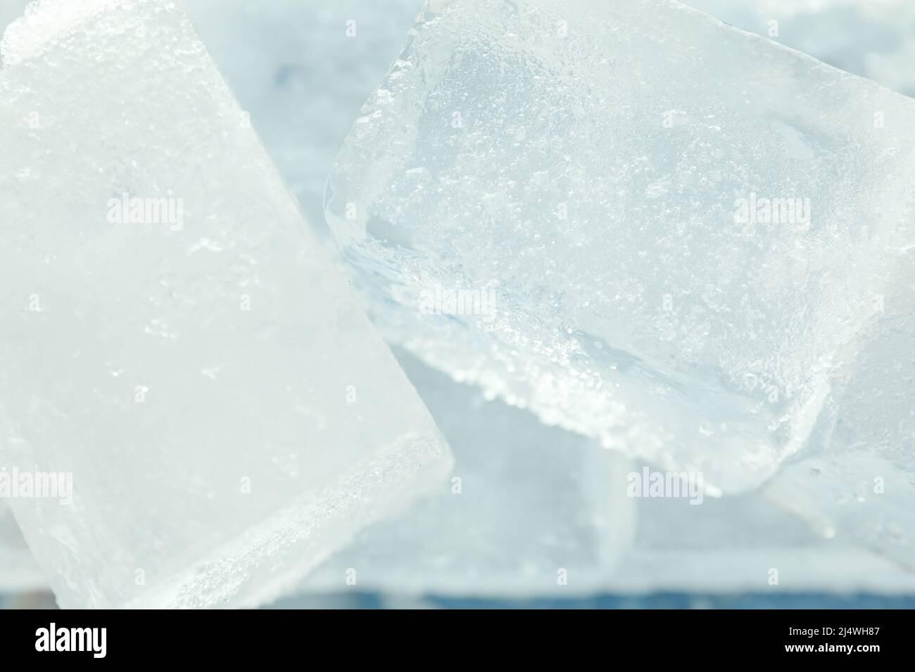 Ice cubes or ice forms for drinks, close up Stock Photo - Alamy