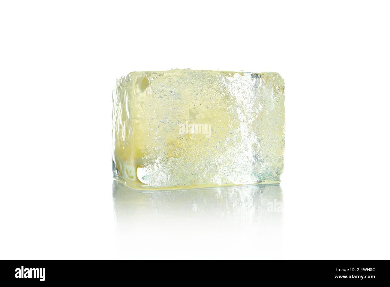 Ice form for drinks isolated on white background Stock Photo - Alamy