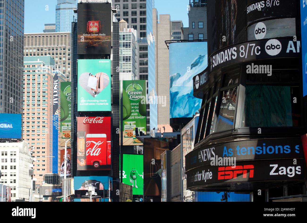 Lighted times square new hi-res stock photography and images - Alamy