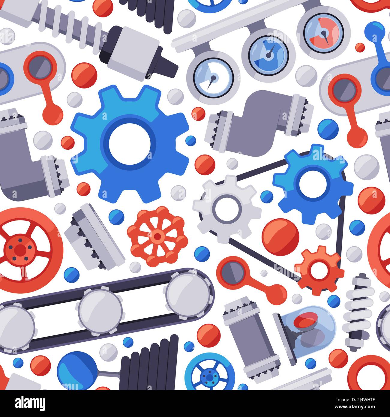 Robotic gears pattern. Industrial machinery pictures robotic details ...