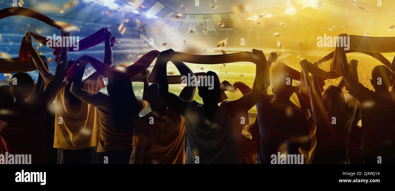 Soccer stands with advertising hi-res stock photography and images - Alamy