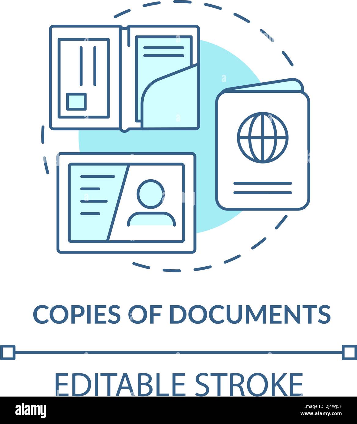 Important travel documents Stock Vector Images - Alamy