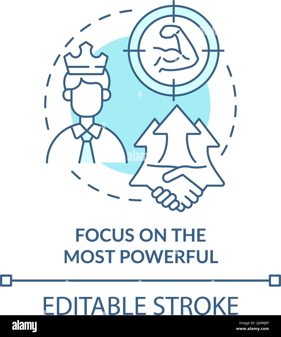 Focus on most powerful turquoise concept icon Stock Vector Image & Art ...