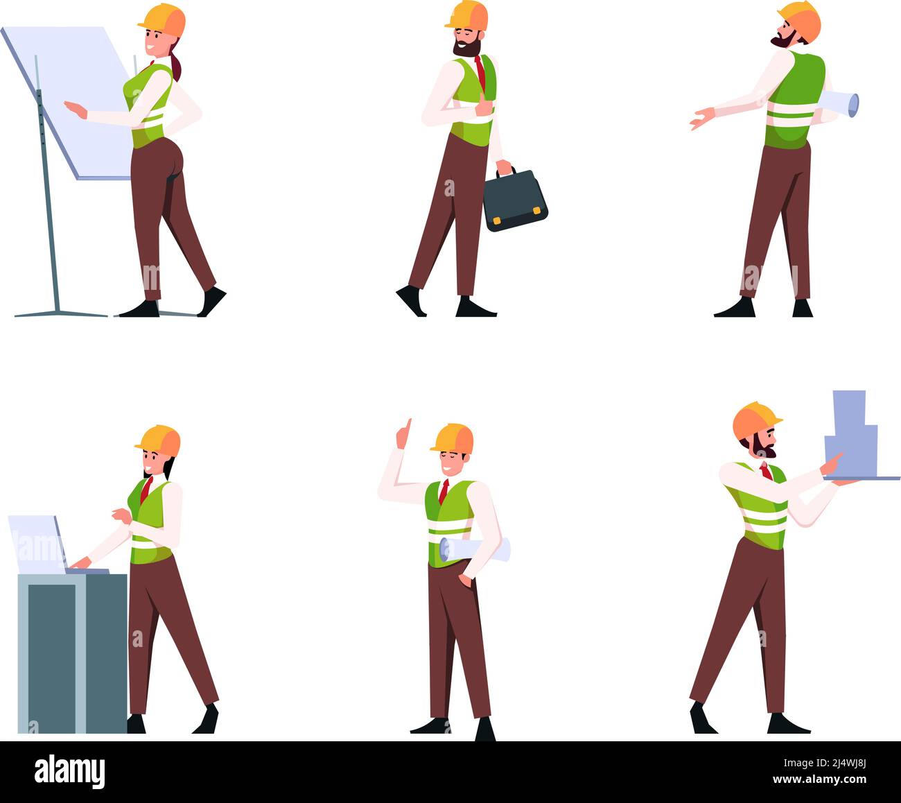 Female engineers smiling Stock Vector Images - Alamy