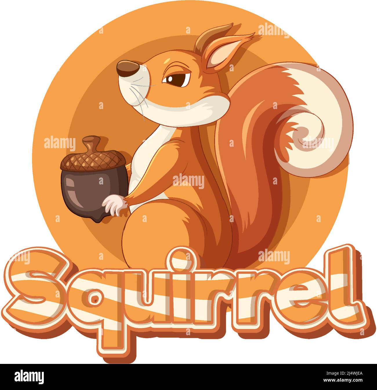 Word design for squirrel illustration Stock Vector Image & Art - Alamy