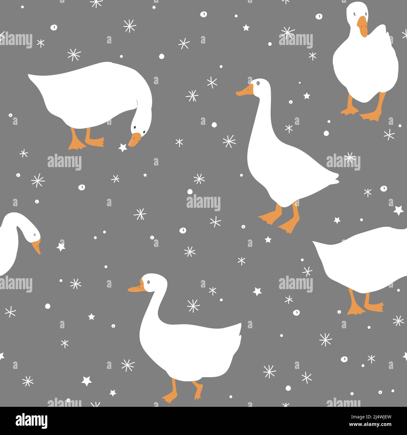Goose on the dark background Stock Vector Images - Alamy