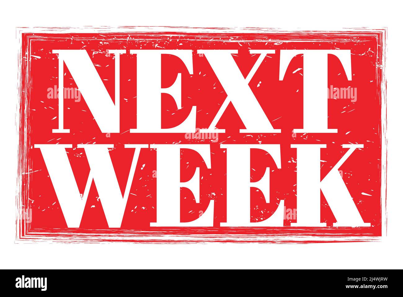 Next week stamp hi-res stock photography and images - Alamy