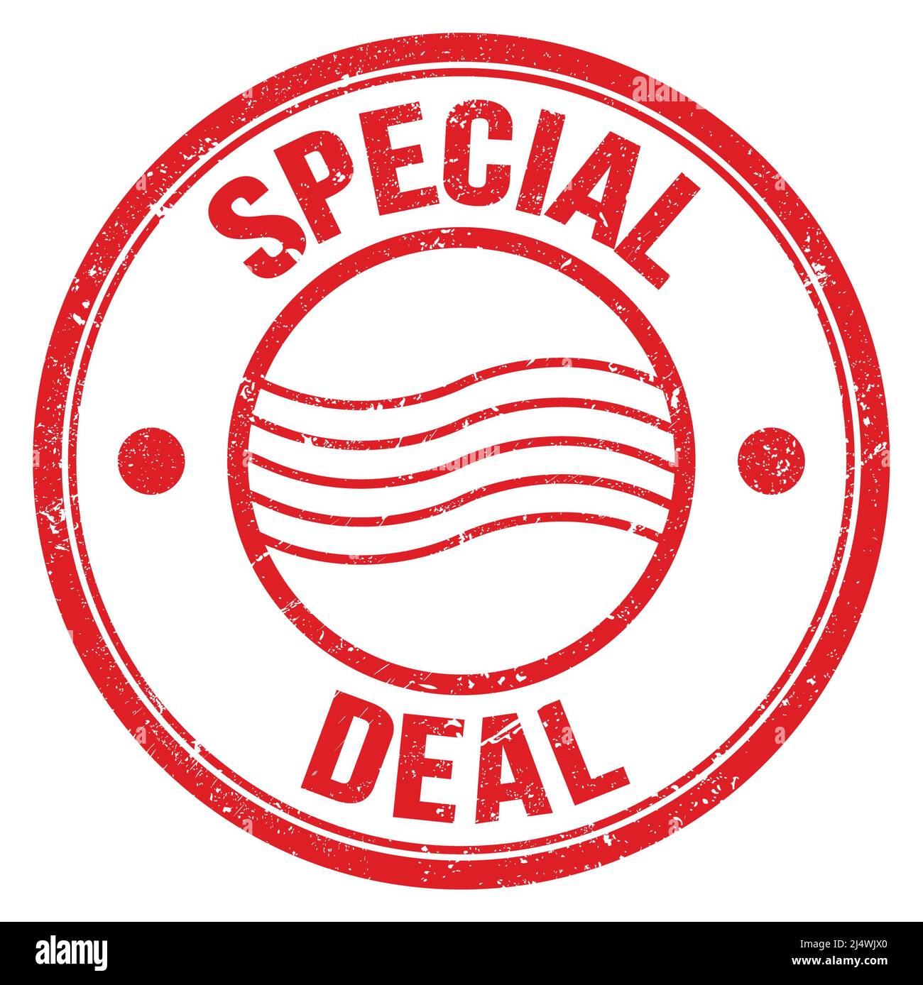 SPECIAL DEAL text written on red round postal stamp sign Stock Photo ...