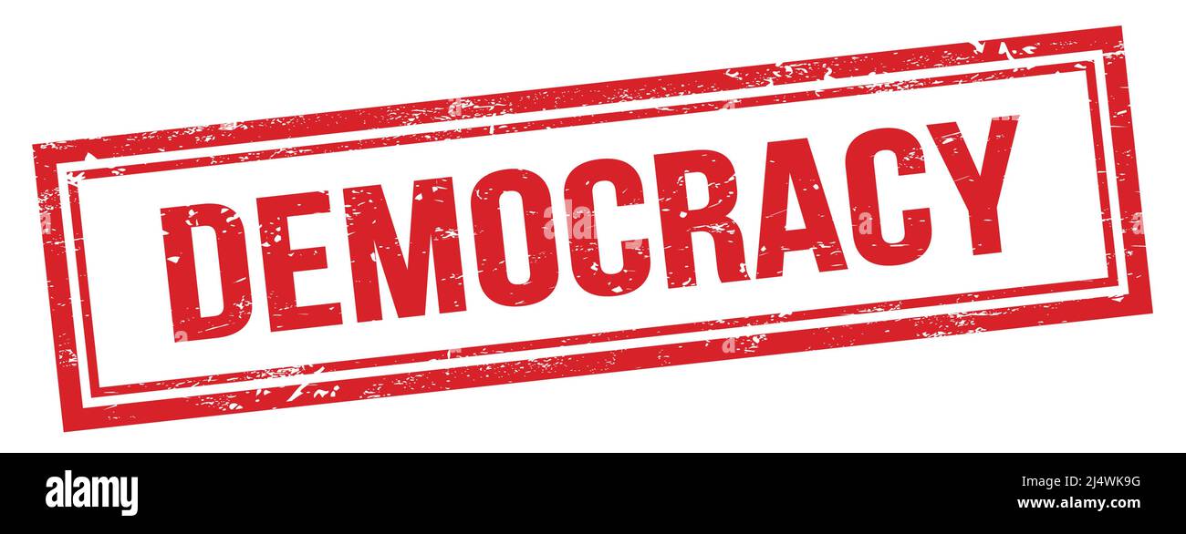 Democracy red rubber stamp hi-res stock photography and images - Alamy