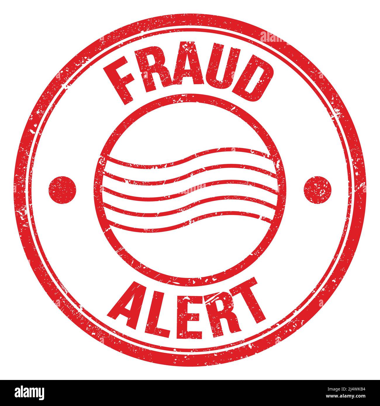 FRAUD ALERT text written on red round postal stamp sign Stock Photo - Alamy
