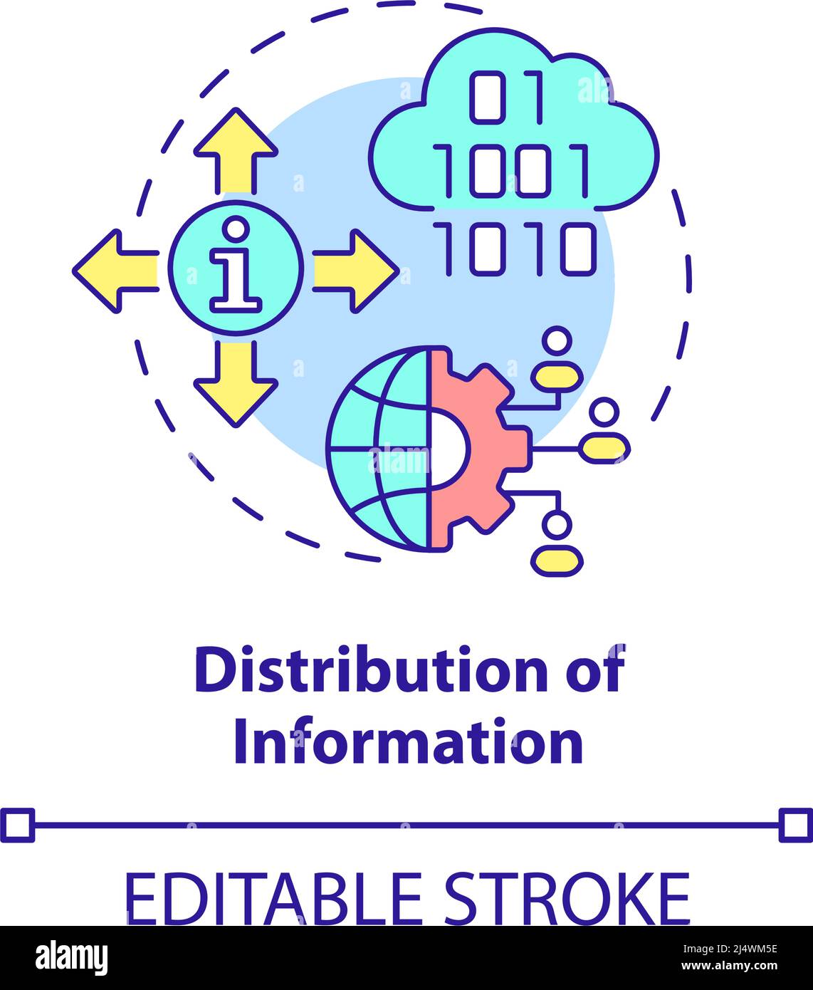 Distribution network connection data information Stock Vector Images ...