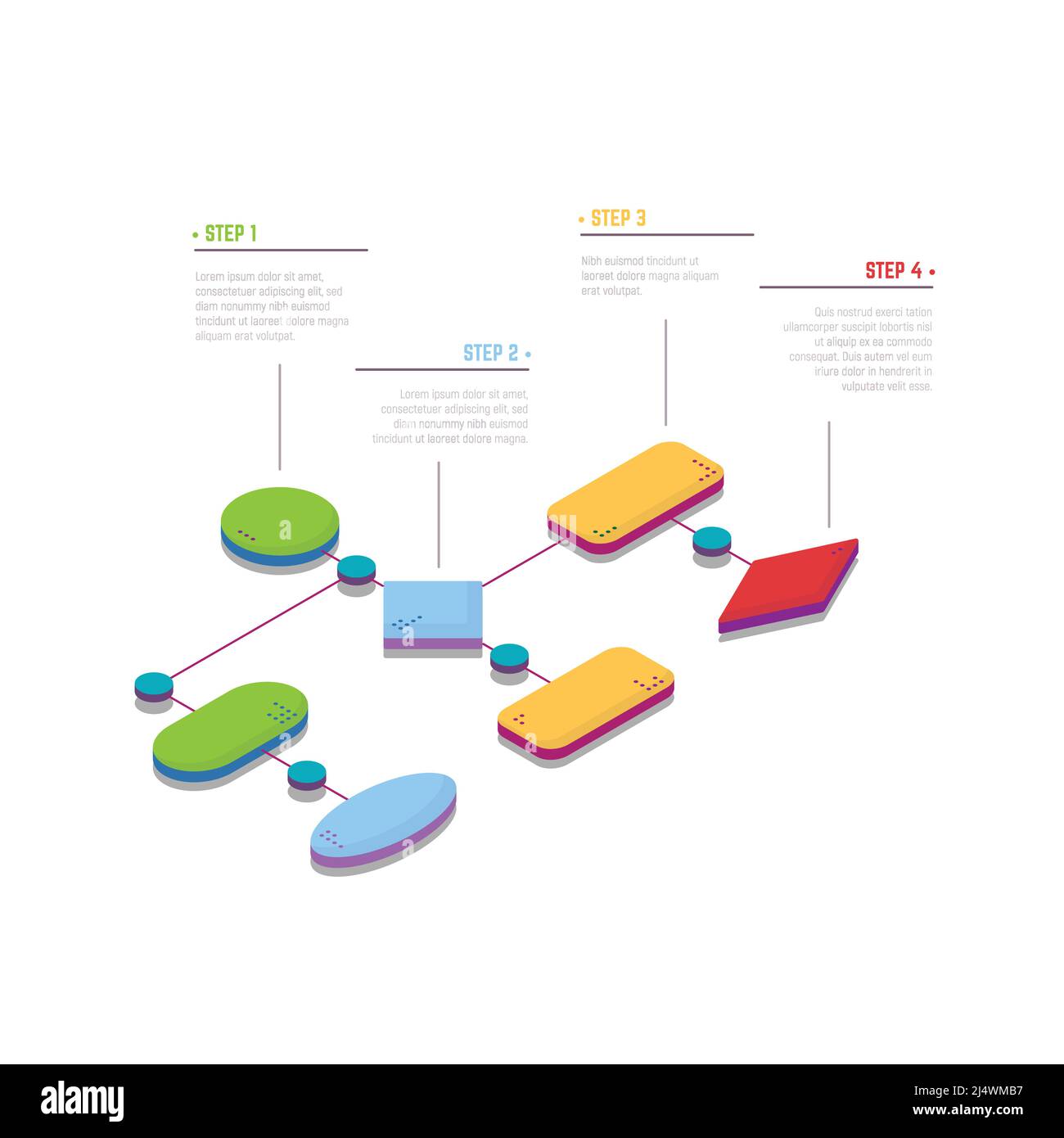Isometric block scheme Stock Vector Image & Art - Alamy