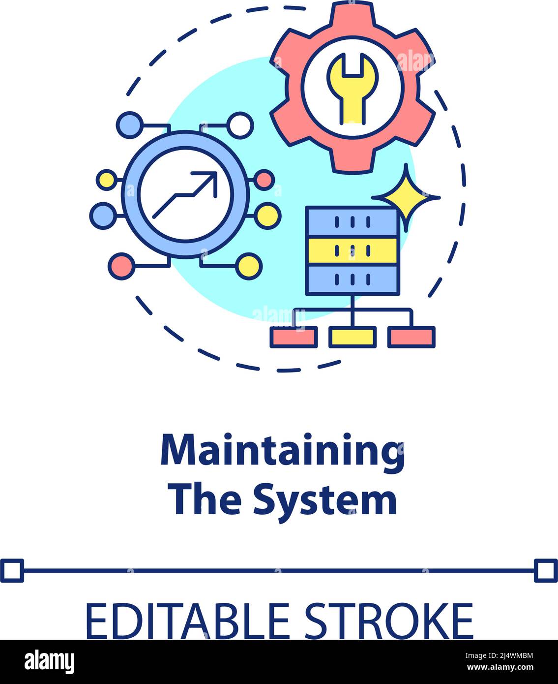 Maintaining system concept icon Stock Vector Image & Art - Alamy
