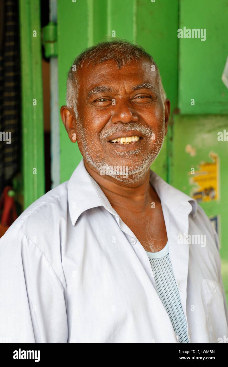 Portrait of a coffee wala inTrichy, Tamil Nadu, India Stock Photo - Alamy