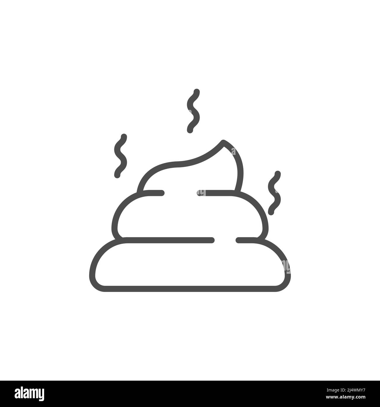 Pet poo line icon. linear style sign for mobile concept and web design ...