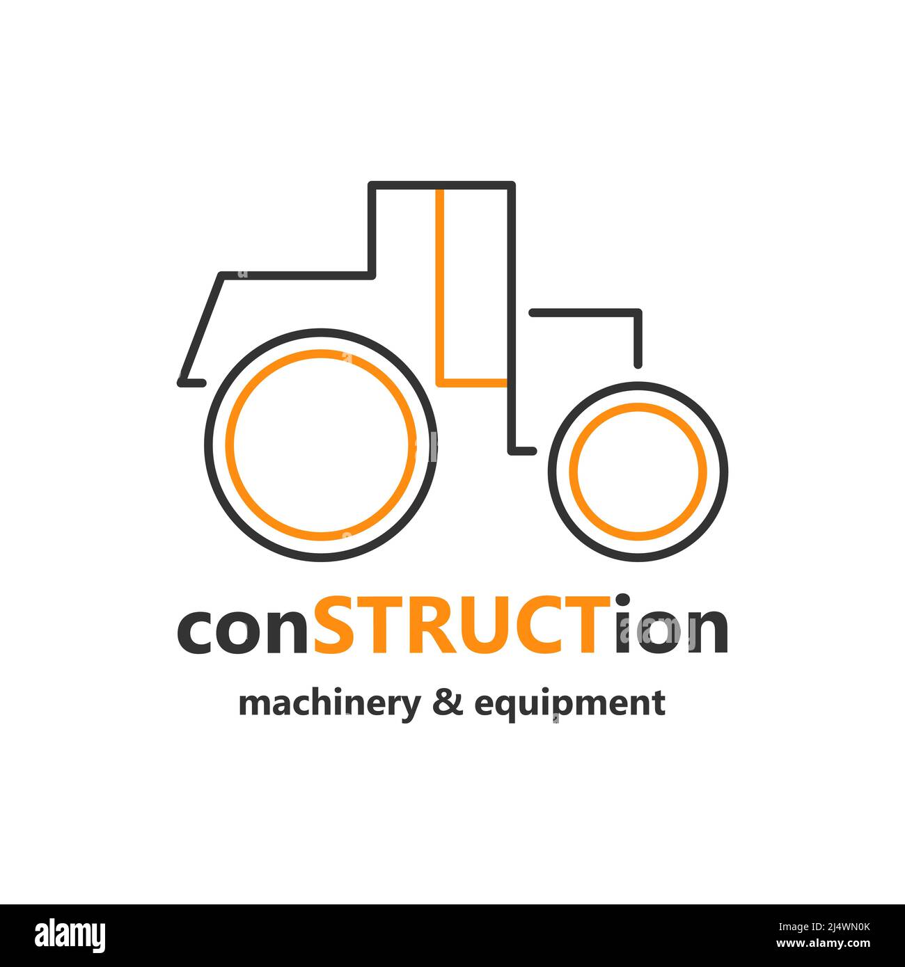Construction machinery line icon for design Stock Vector Image & Art ...
