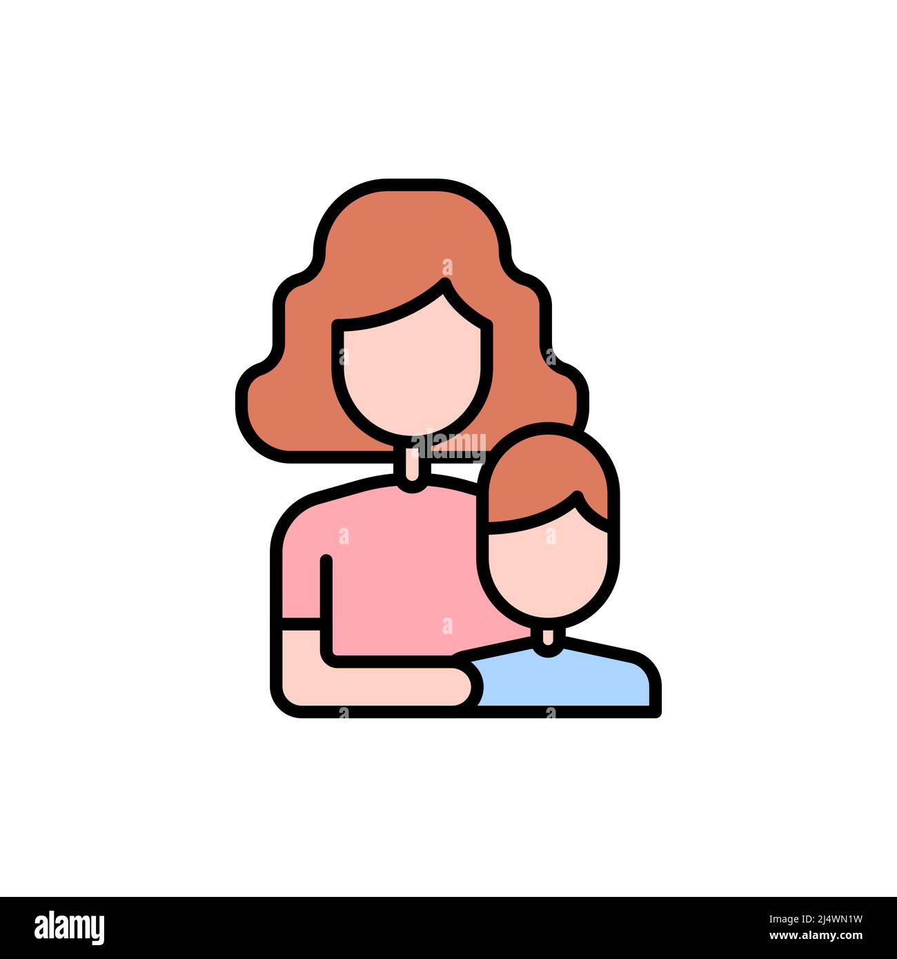 Love mom concept woman Stock Vector Images - Alamy