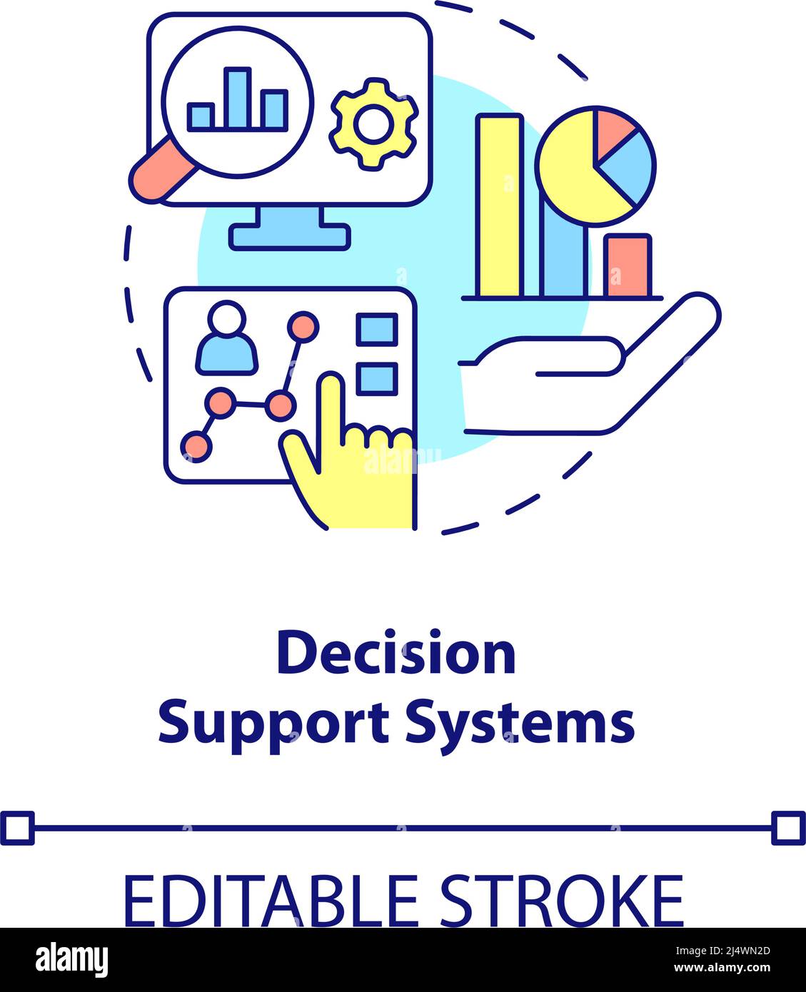 Decision support systems concept icon Stock Vector Image & Art - Alamy