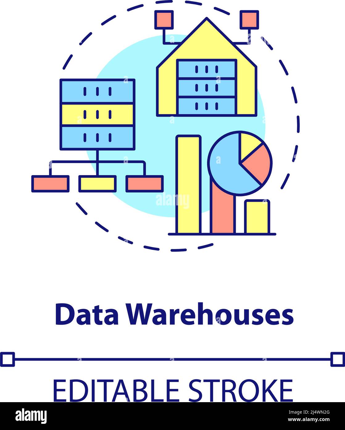Data warehouses concept icon Stock Vector Image & Art - Alamy