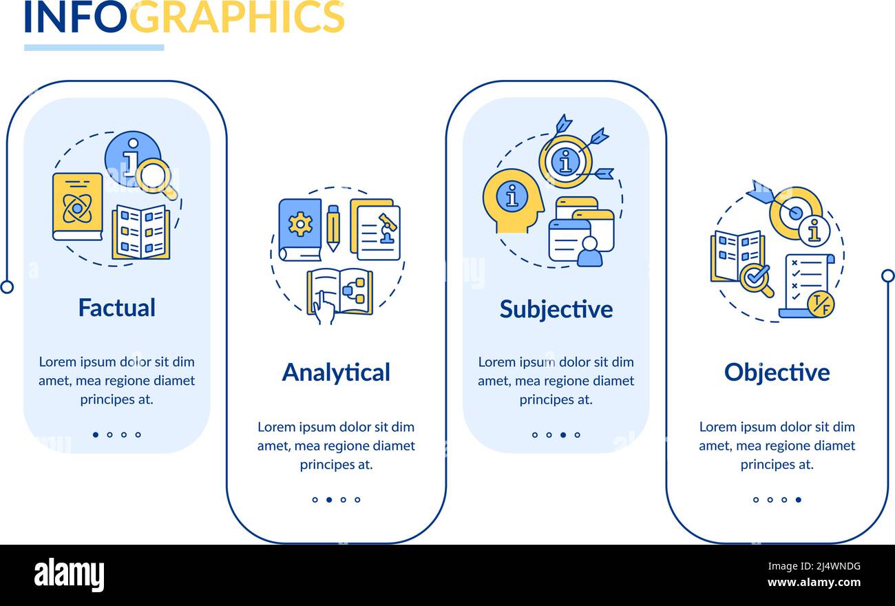 Information kinds rectangle infographic template Stock Vector Image ...