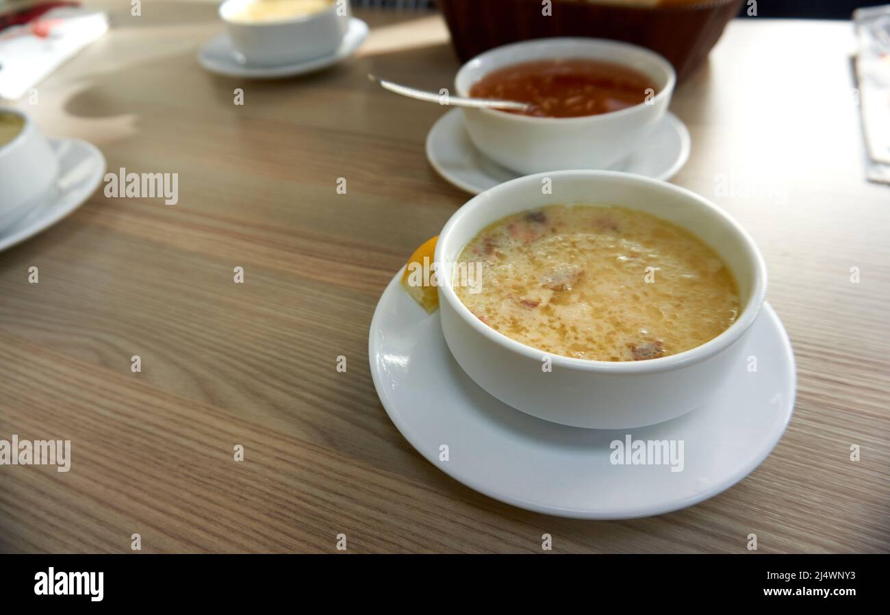 Famous Turkish soup Kelle Paca Stock Photo - Alamy