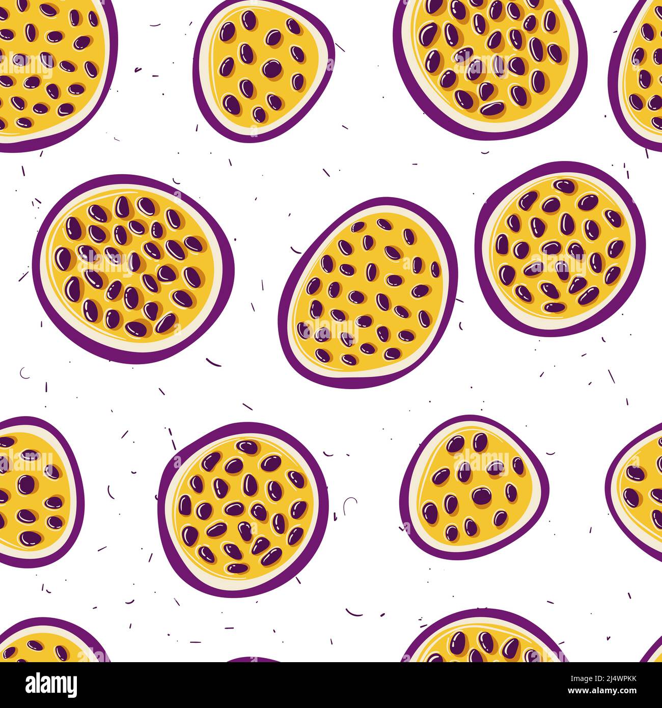 Passion fruit pattern Stock Vector Images - Alamy