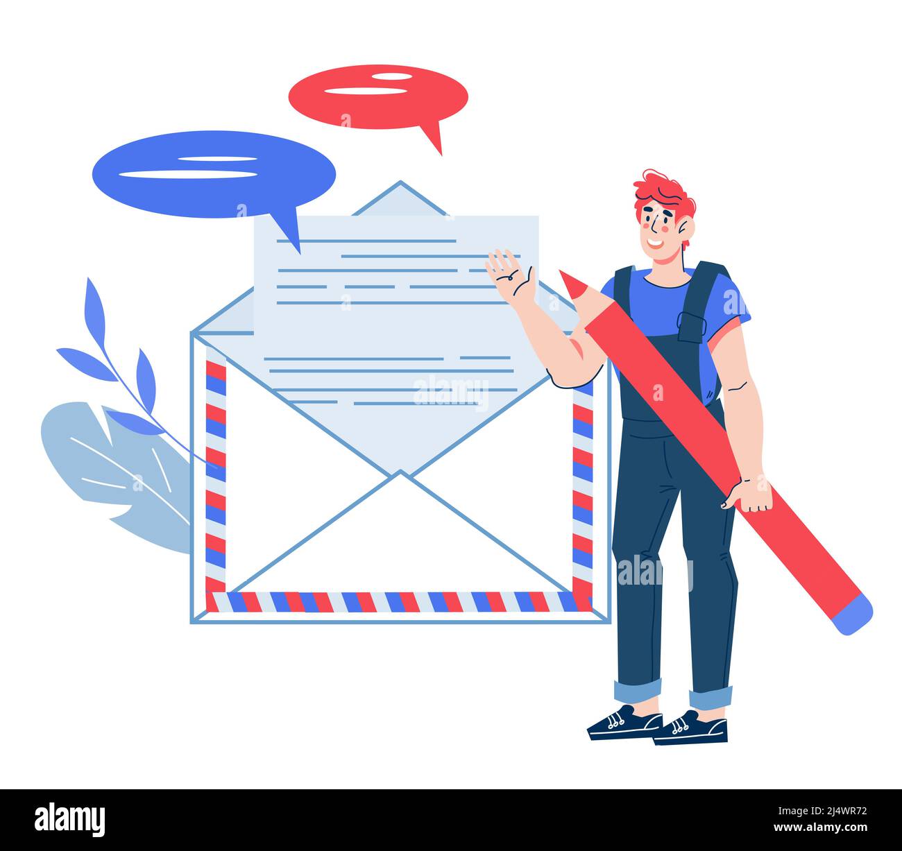 Incoming messages Stock Vector Images - Alamy