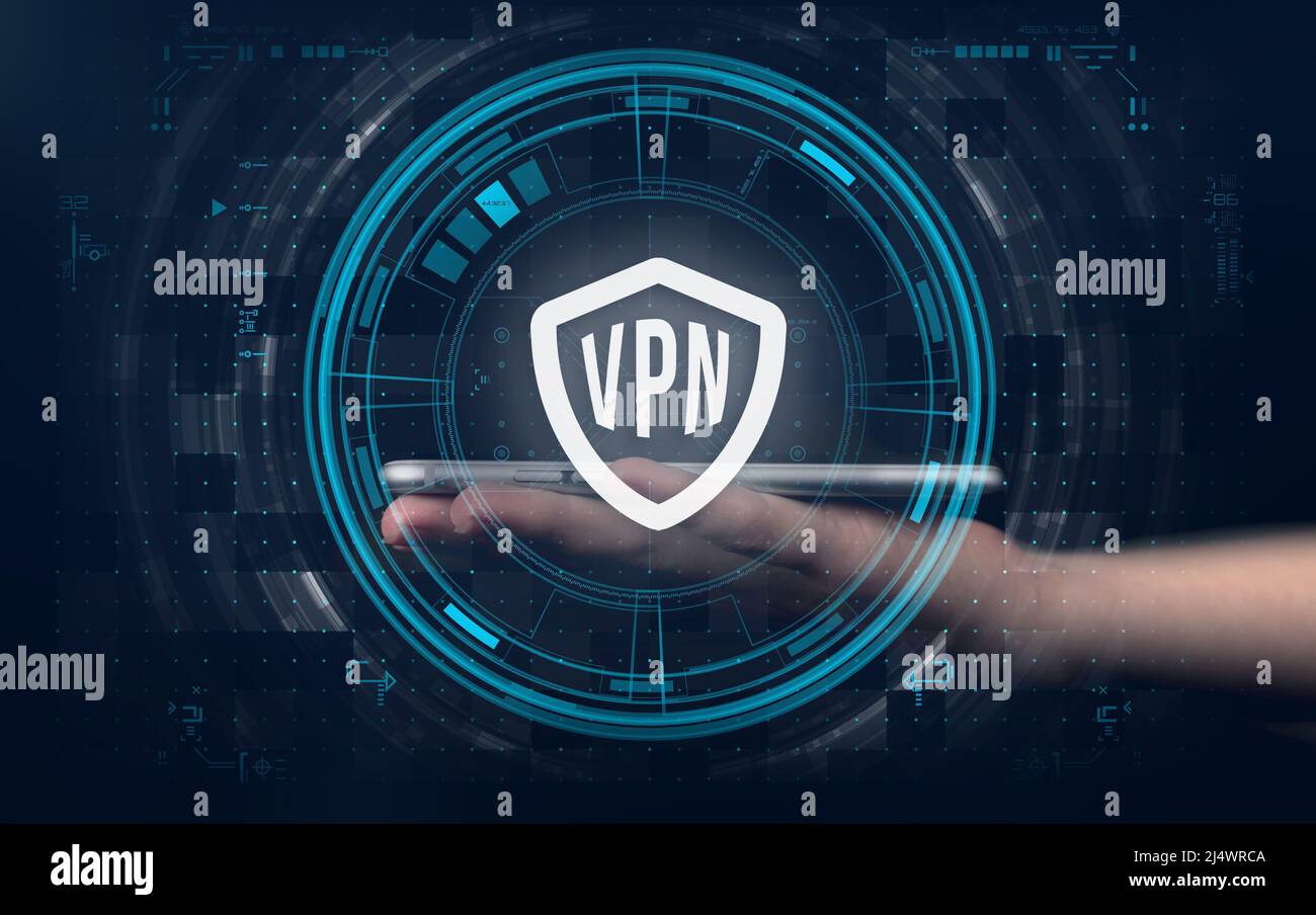 VPN Virtual Private Network protocol. Cyber security and privacy ...