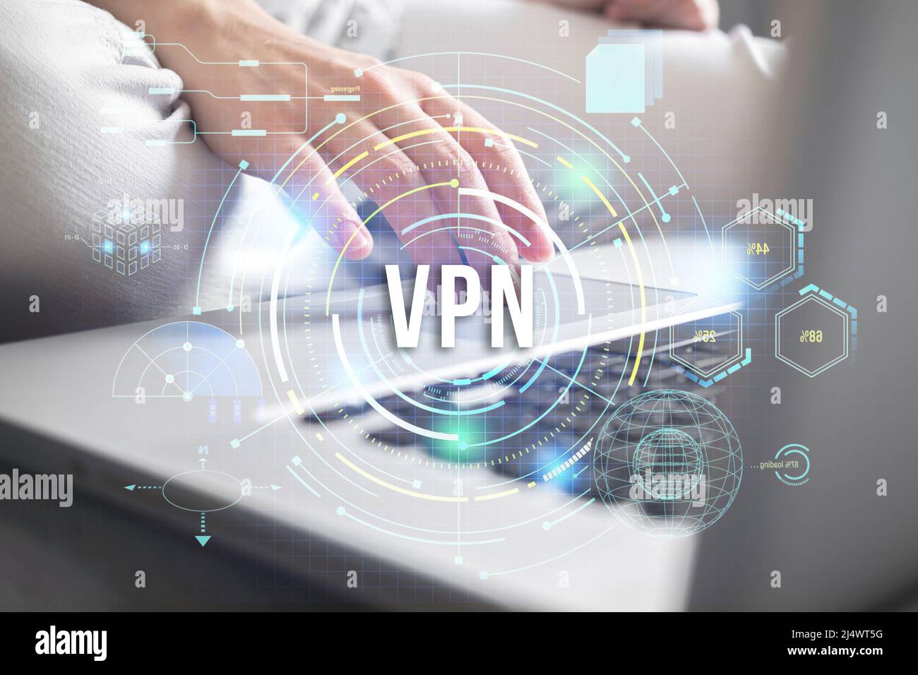VPN, Virtual private network. Internet connection privacy concept ...